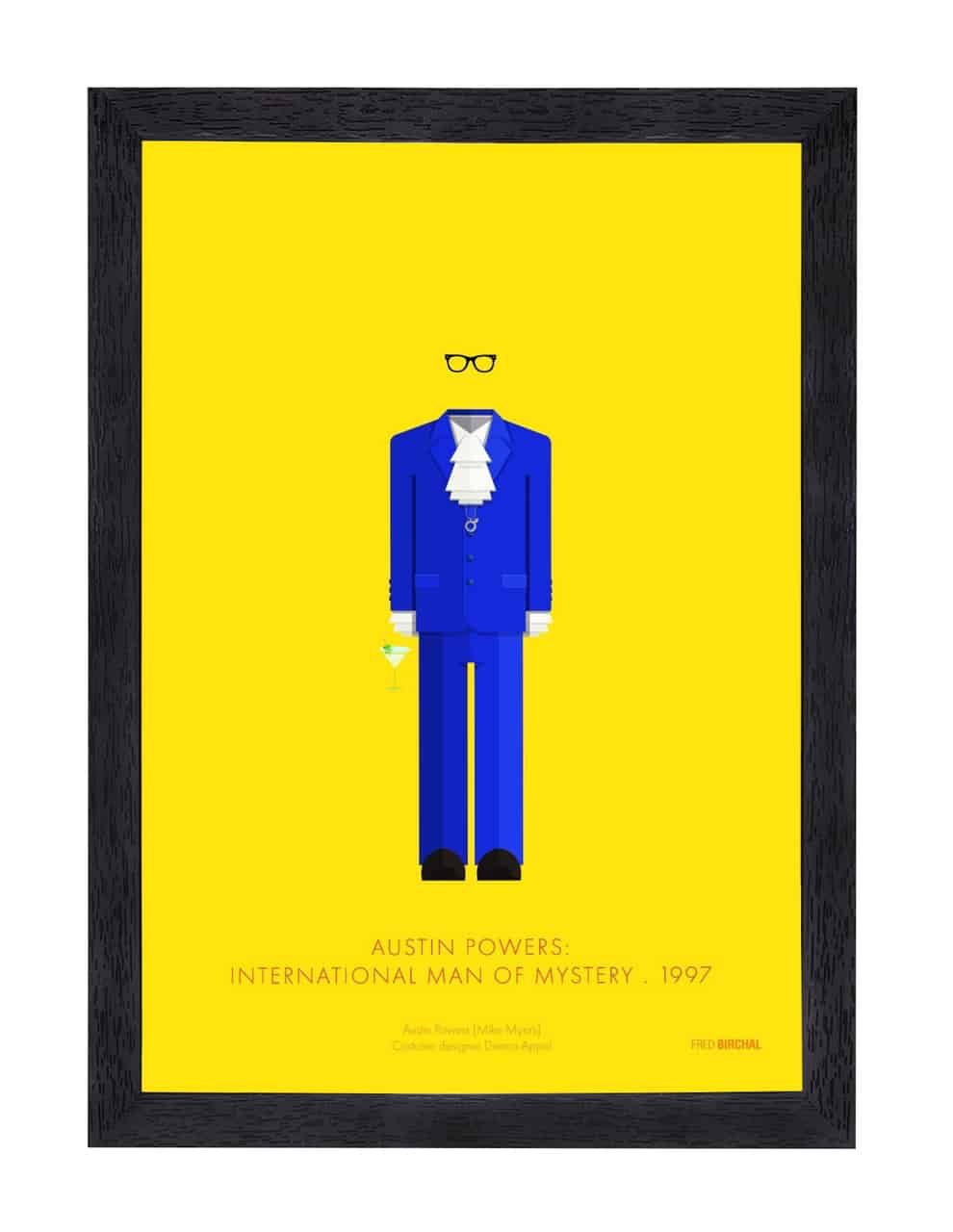 Buy Fred Birchal Framed Art Print - Austin Powers - Memory Box
