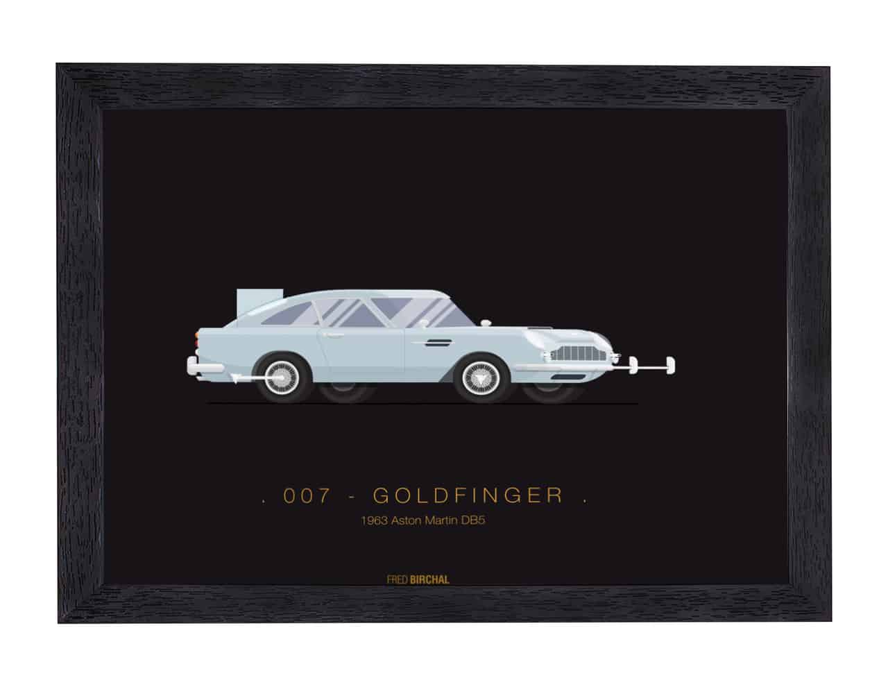 Buy Fred Birchal Framed Art Print 007 Goldfinger - Memory Box