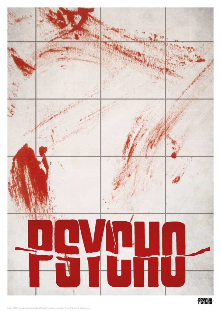 Buy Framed Poster Print - Psycho Blood Wall - Memory Box