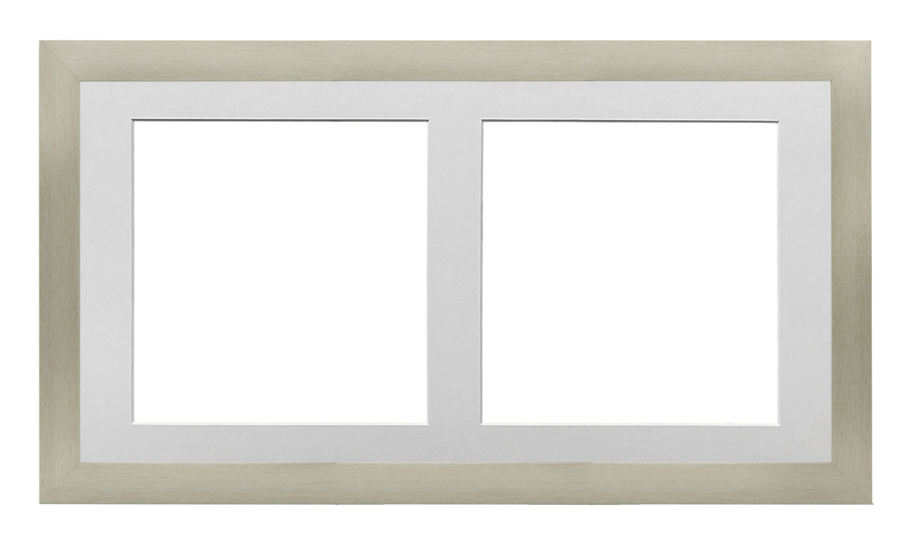 Multi Aperture Silver Photo Frame 20x10 - Fits Photos • Memory Box