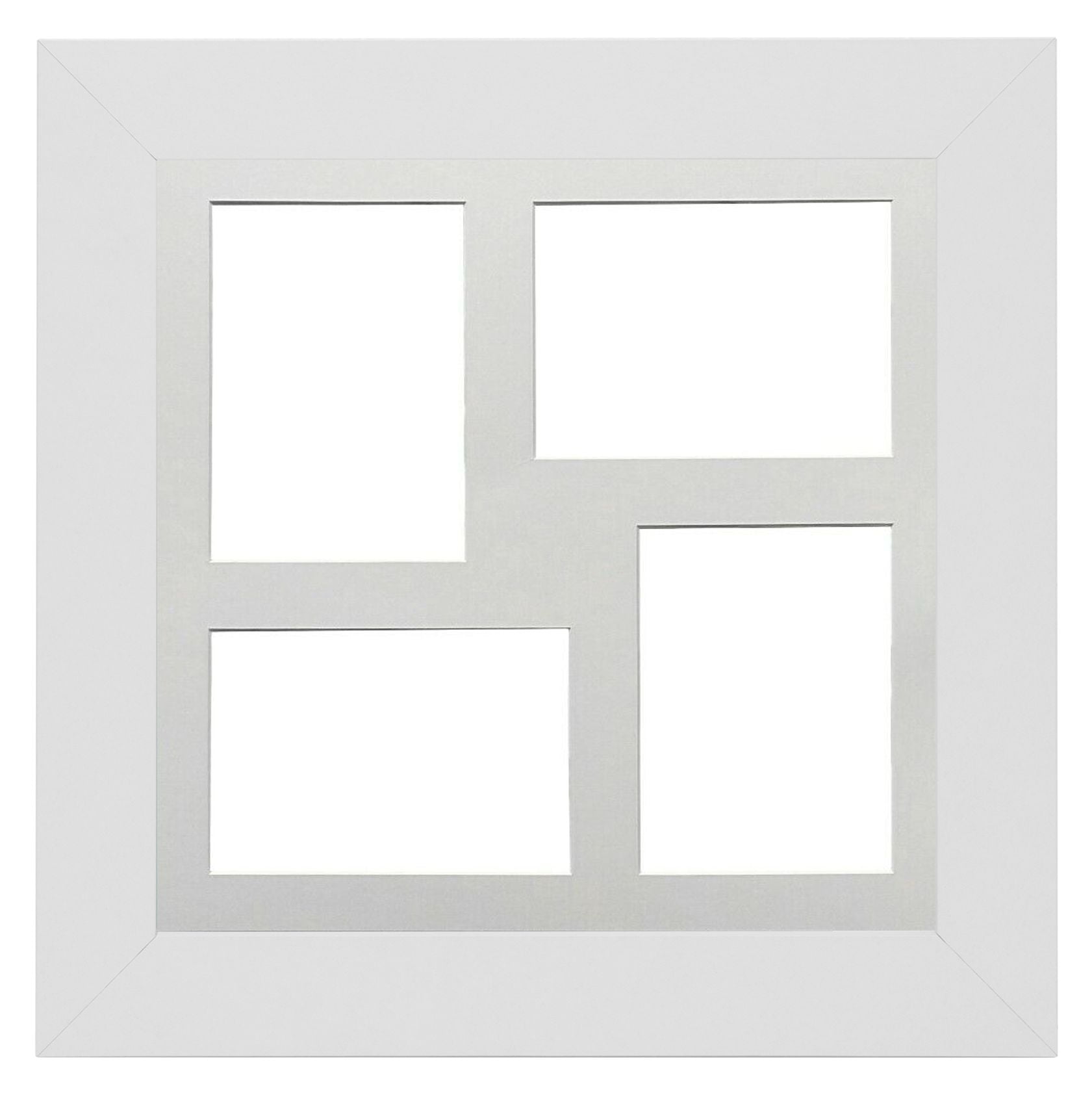 Multi Aperture White Photo Frame 40x40cm - Fits Four 7x5 Photos ...